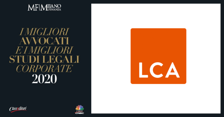 LCA tra "I migliori avvocati e i migliori studi legali Corporate 2020 ...